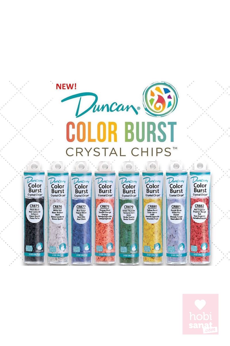 Color Burst Crystal Chips Orange Blast